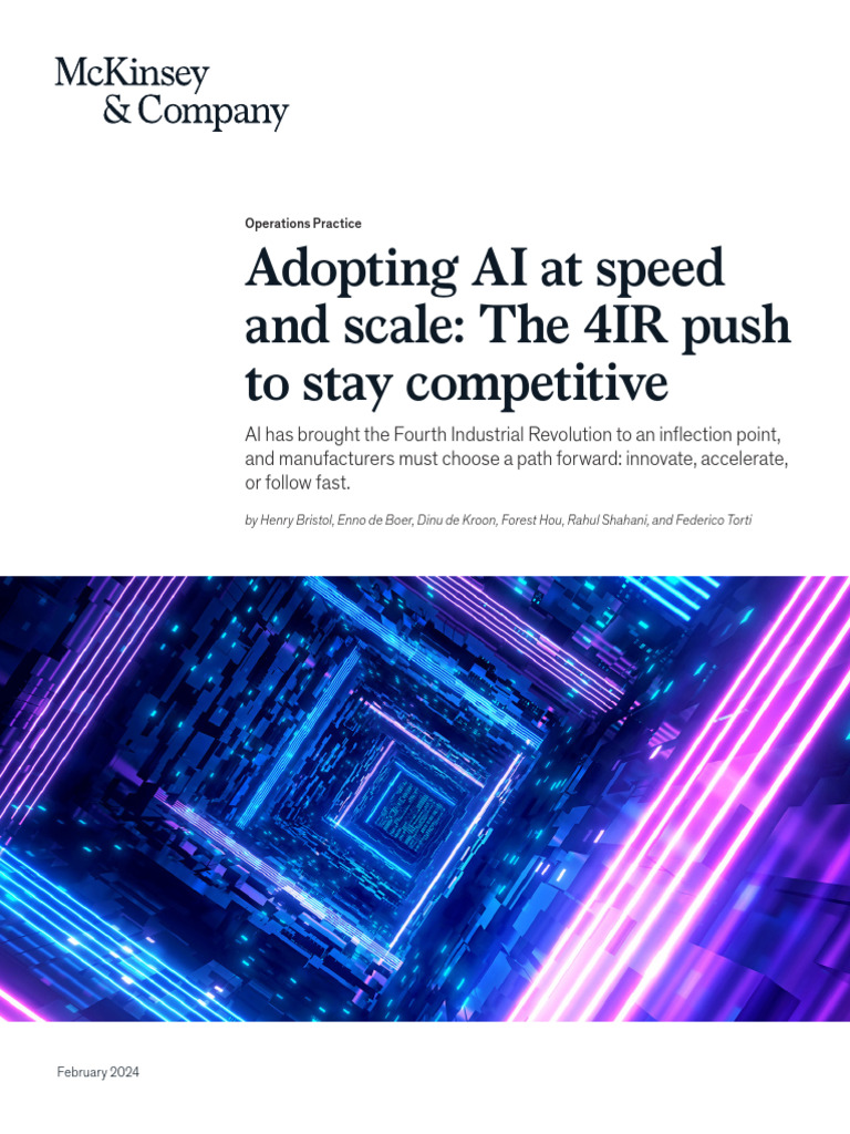 Adopting Ai at Speed and Scale The 4ir Push To Stay Competitive - Final | PDF | Artificial ...