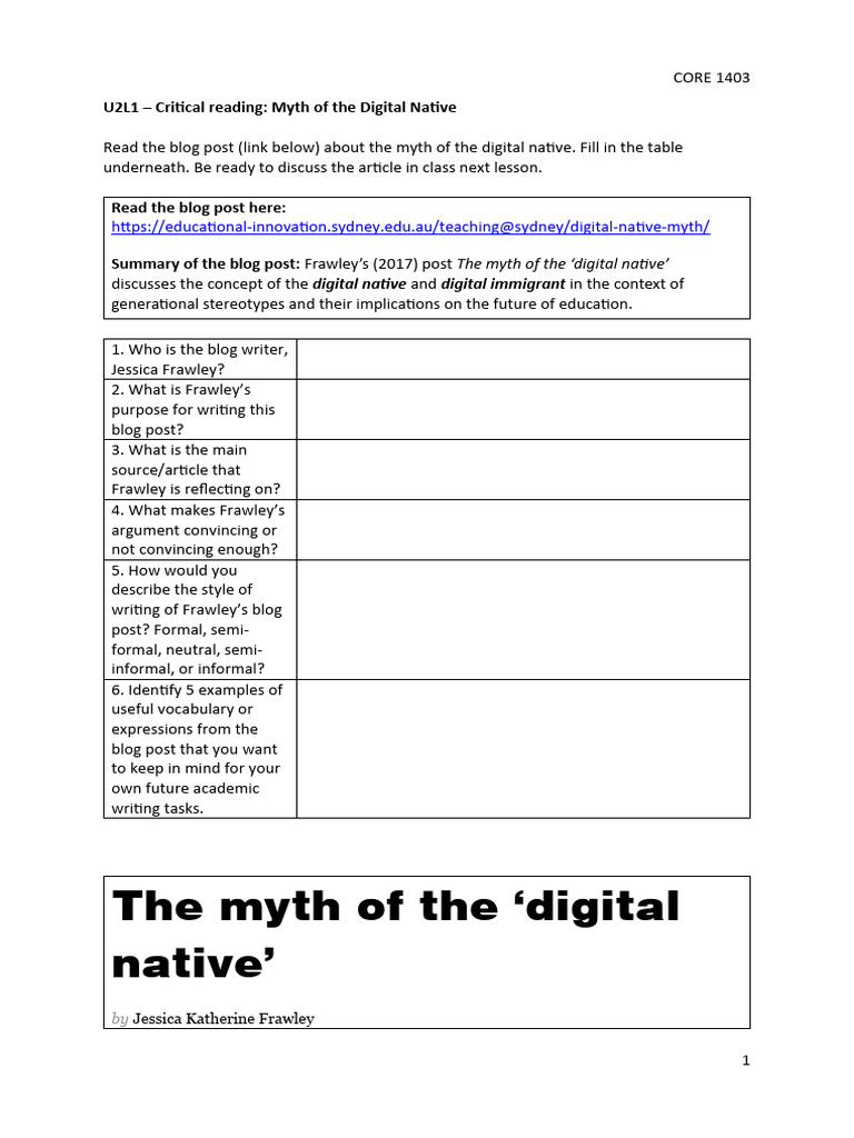 Debunking the Digital Native Myth | PDF | Learning Styles | Learning