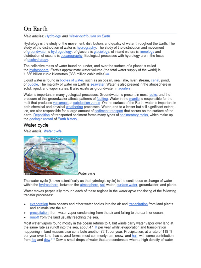 Water 5 | PDF | Water | Earth Sciences