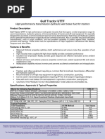Tractor Hydraulic Fluid - Cross References | PDF | Oils | Heavy Equipment