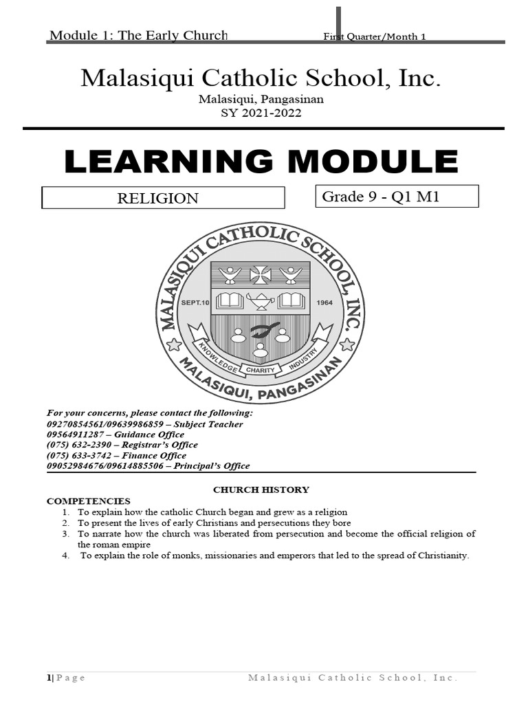 Quarter 1 M1 Religion 9 | PDF | Jesus | Saint Peter
