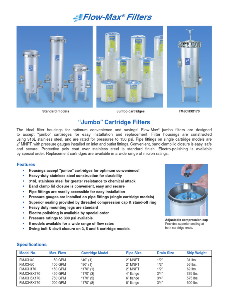 Flow-Max Filters 14072015 | Download Free PDF | Pipe (Fluid Conveyance ...