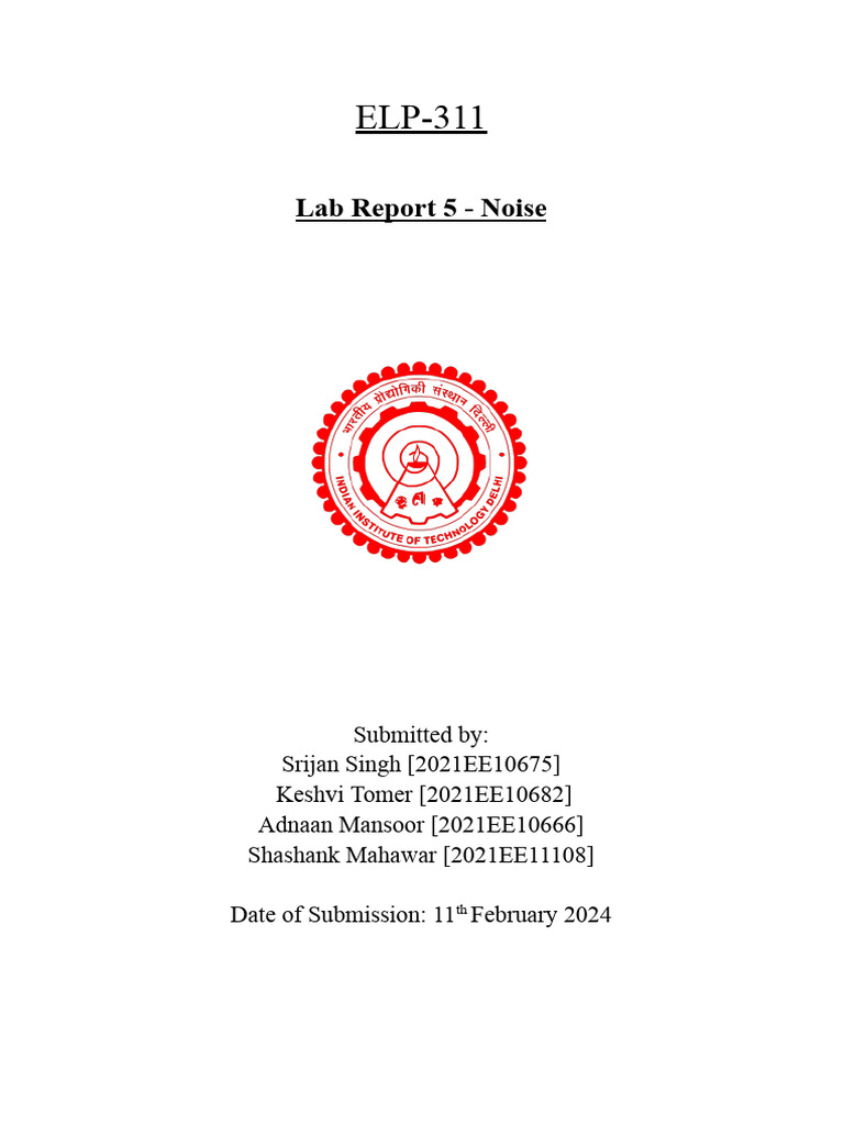 Elp 311 | PDF | Electronic Filter | Amplitude