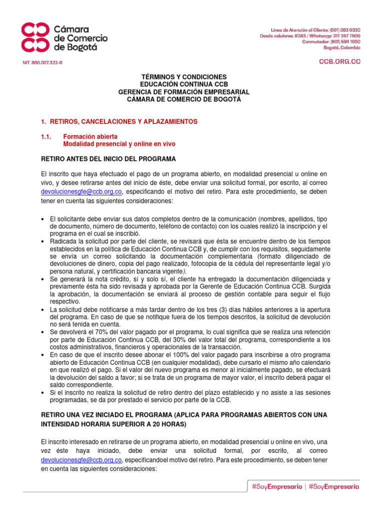 T&C Gfe | PDF | Bancos | Dinero