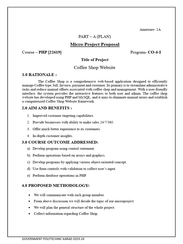 PHP Proposal | PDF | Php | Websites