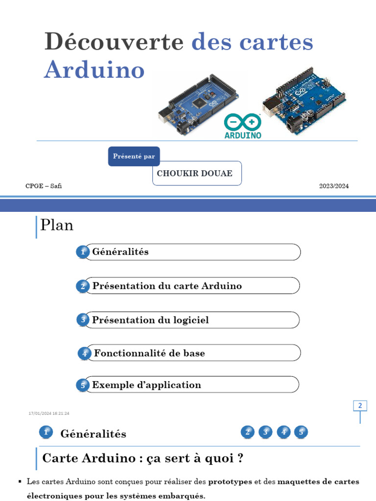 Découverte Des Cartes Arduino - Pour Débutants | PDF | Arduino ...