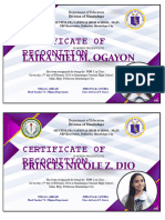 Certificate For Runners Up in Pageant | PDF | Home & Garden