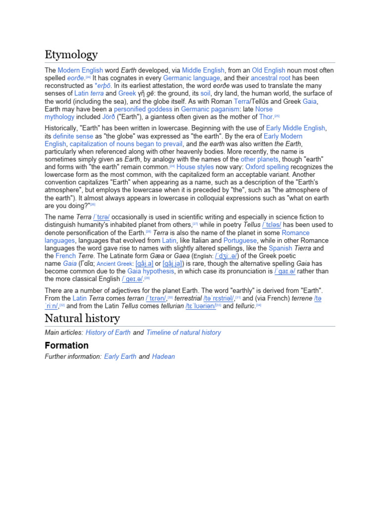 Earth 1 | PDF | Earth | Formation And Evolution Of The Solar System