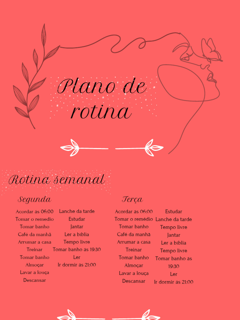 Planejamento de Rotina | PDF | Bem-estar