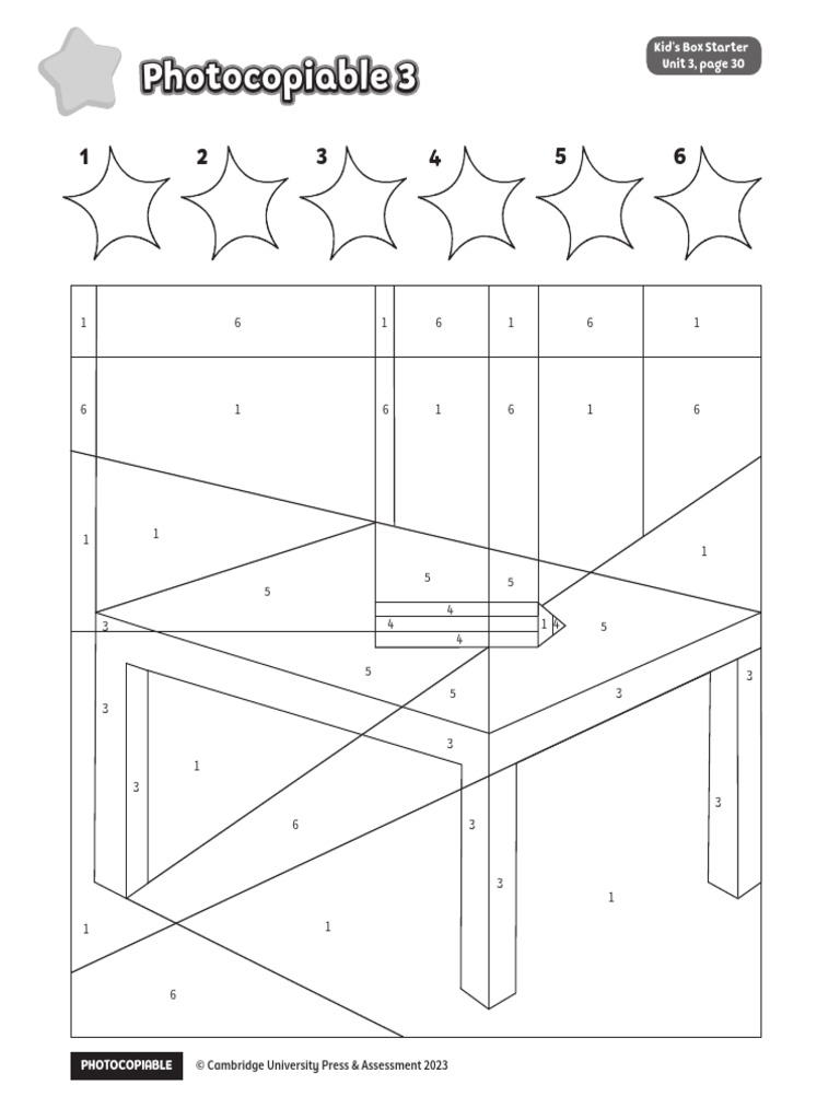 KidsBox Starter Photocopiables Unit 3 | PDF
