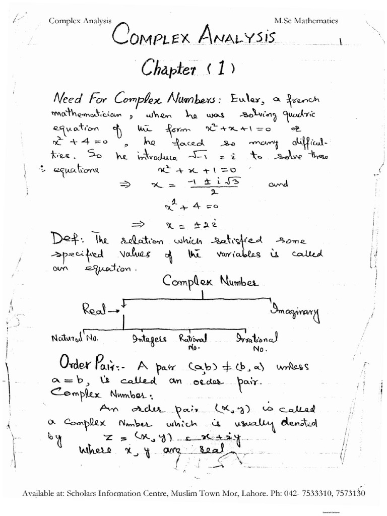3 - Complex Analysis and Differential Geometry-Min-4 | PDF