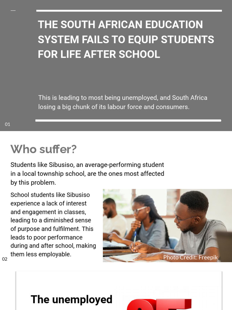 The South African Education System Has Failed To Equip Students For The ...