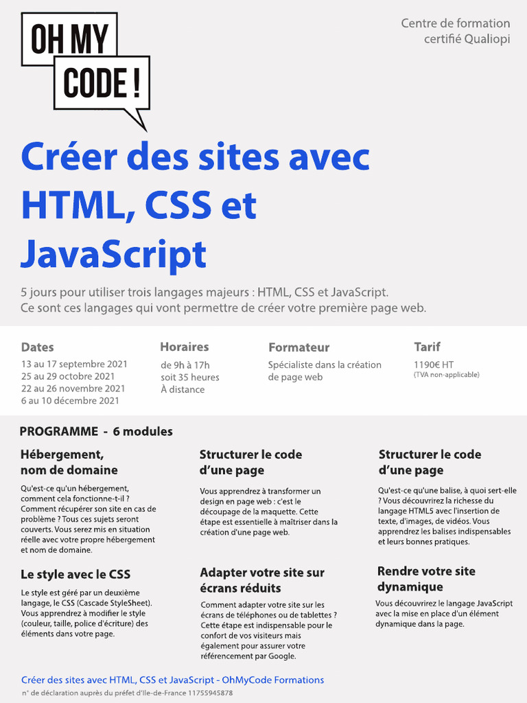 Programme Html Css Complet Pdf