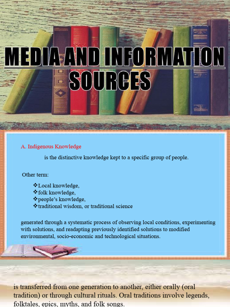 Indigenous Knowledge & Info Sources | PDF | Libraries | Primary Sources