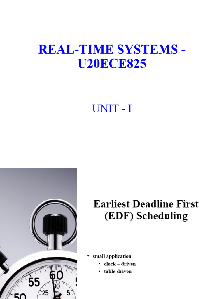 4 Earliest Deadline First (EDF) Scheduling | PDF | Scheduling (Computing) | Algorithms