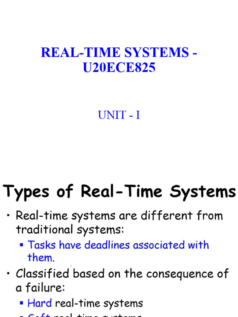 3 Types of Real-Time Tasks and Their Characteristics | PDF | Scheduling ...
