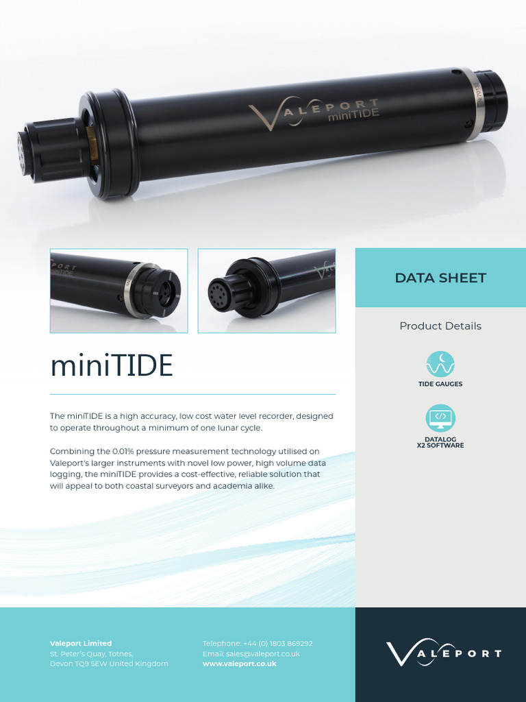 miniTIDE Water Level Recorder Overview | PDF | Computer Engineering ...