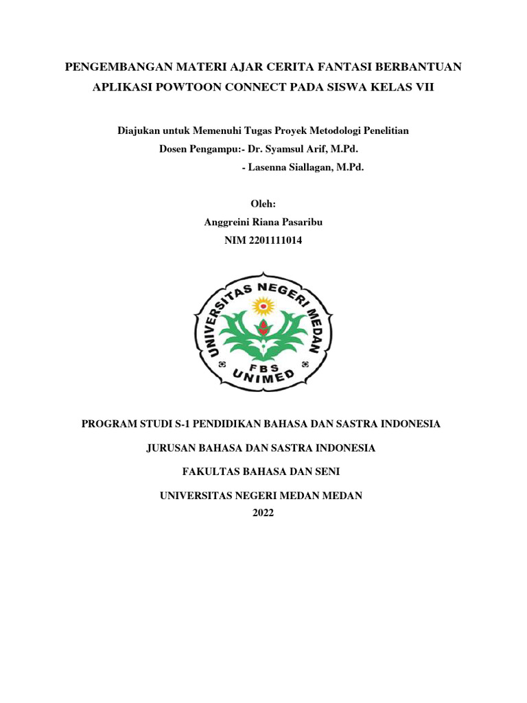 Anggreini Riana Pasaribu - Proposal Metopel | PDF