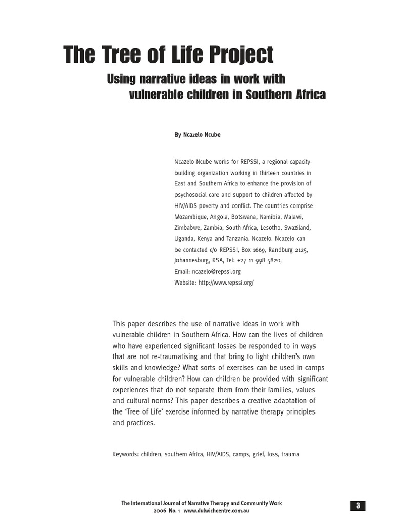 Tree of Life by Ncazelo Ncube 2006 | PDF