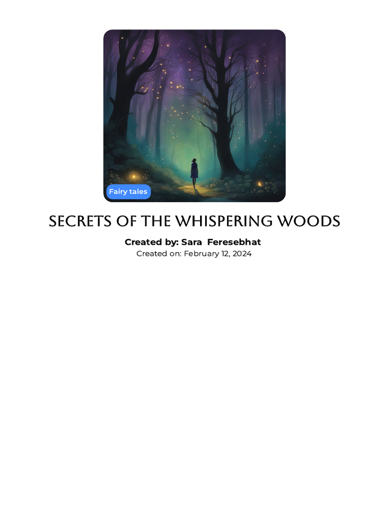 Secrets of The Whispering Woods | PDF