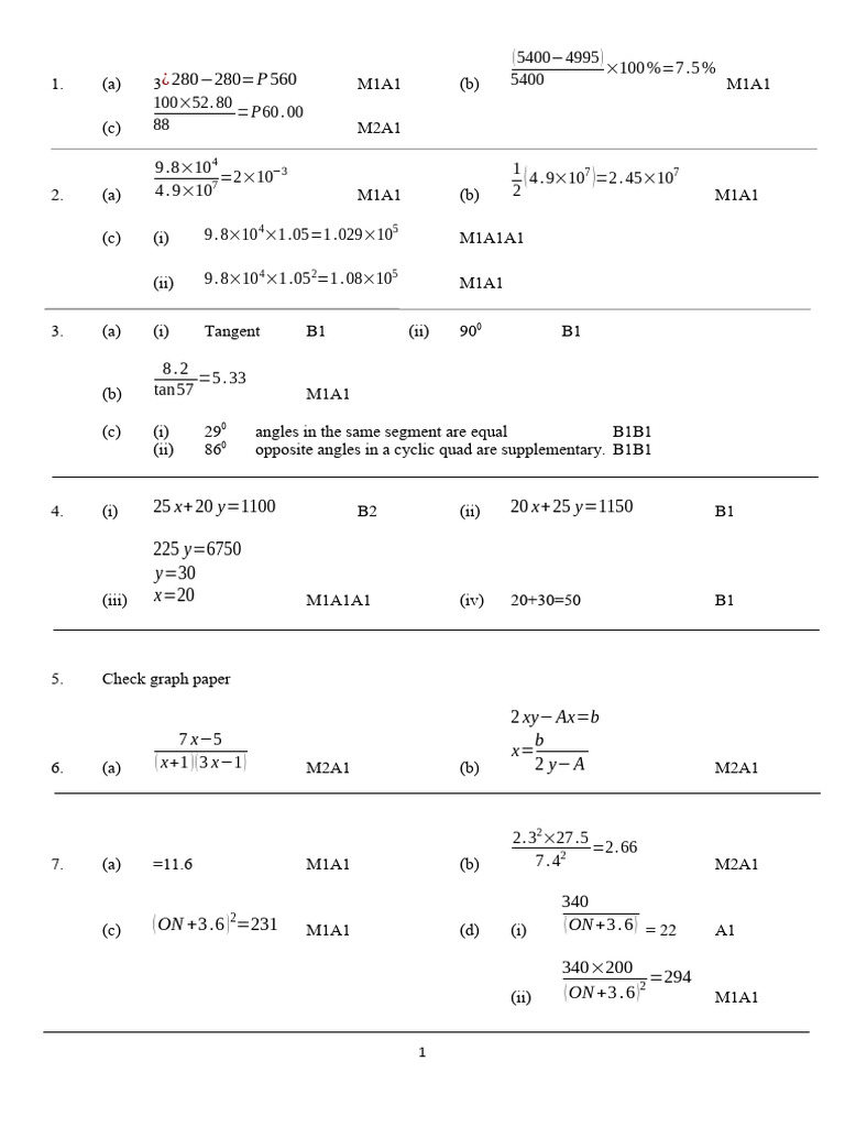 Math Problem Solutions and Explanations | PDF | Elementary Geometry ...