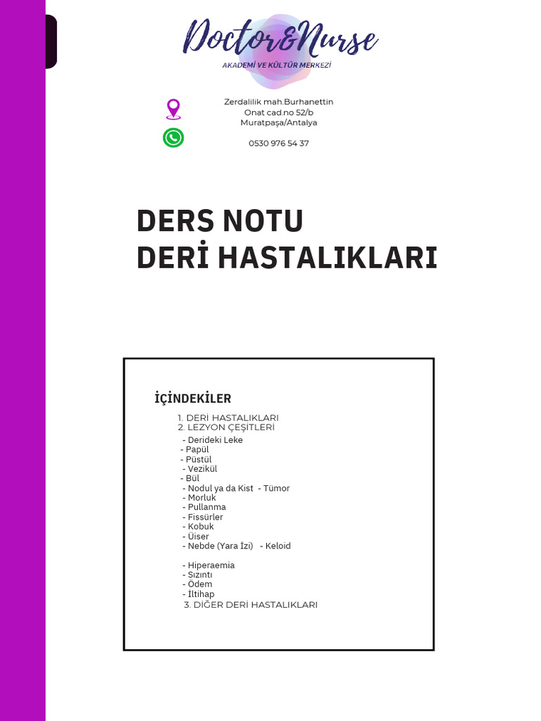 Deri Hastalıkları PDF | PDF