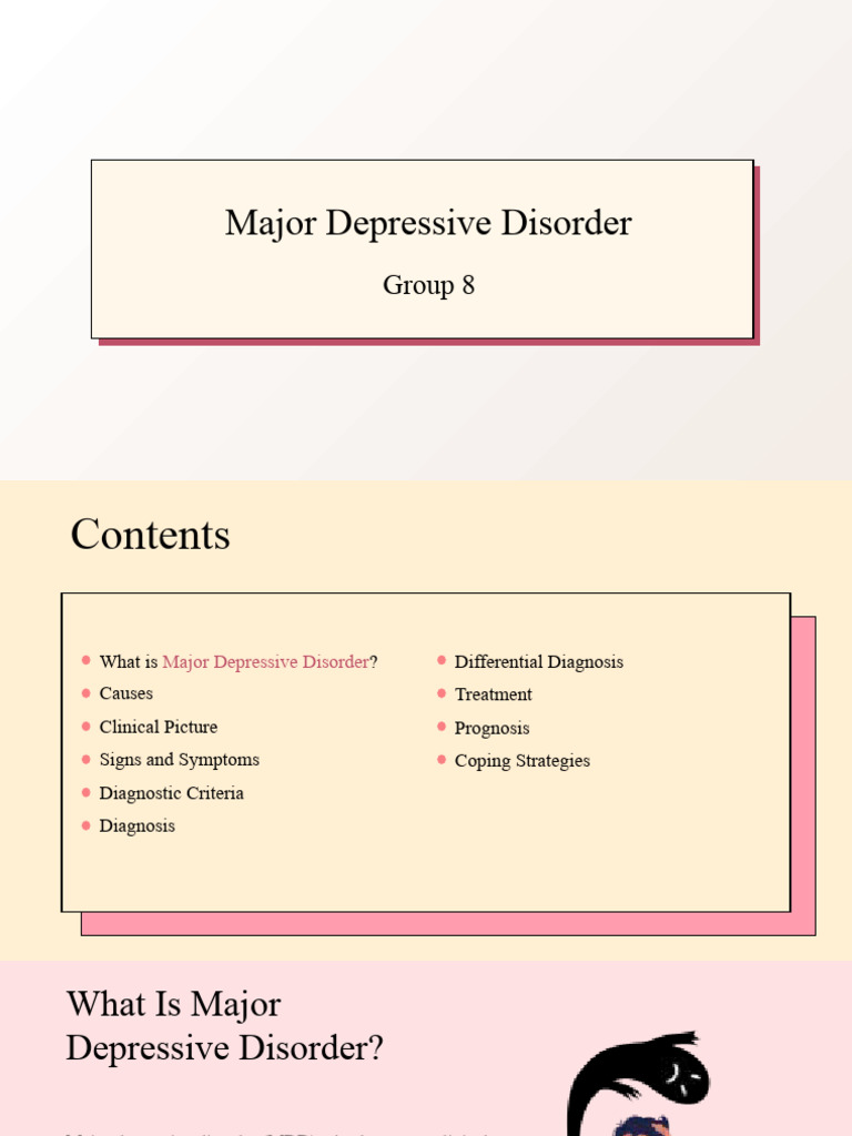 Major Depressive Disorder | PDF | Major Depressive Disorder | Mental ...