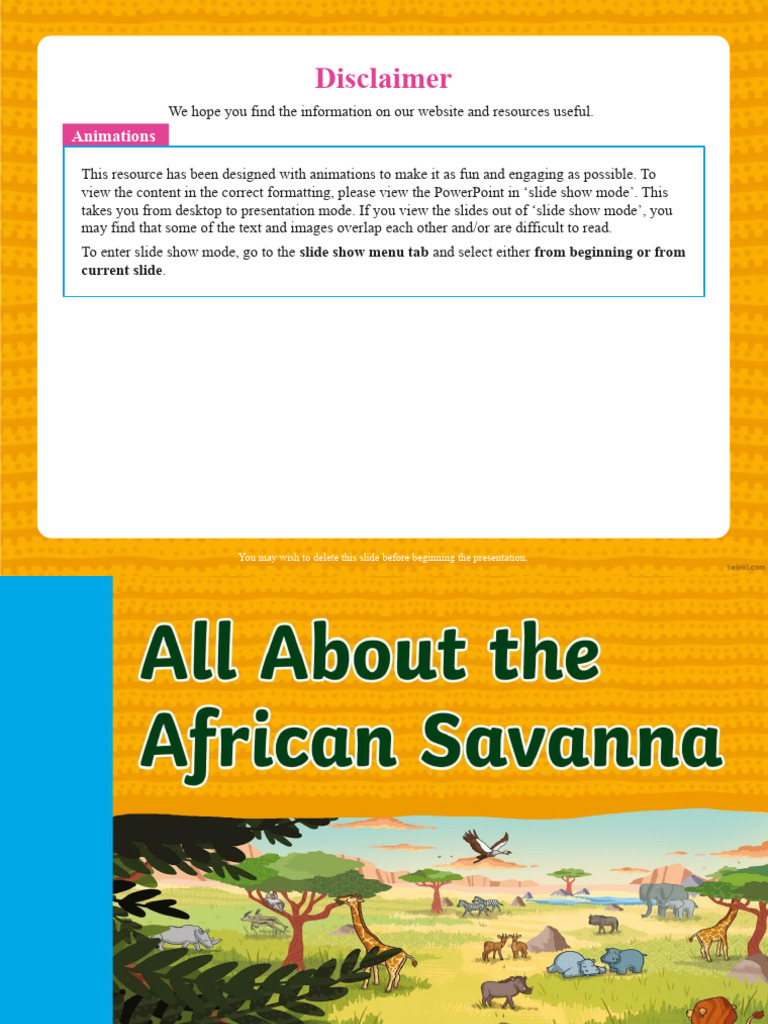 T TP 1629717419 Eyfs African Savanna Animals Information Powerpoint ...