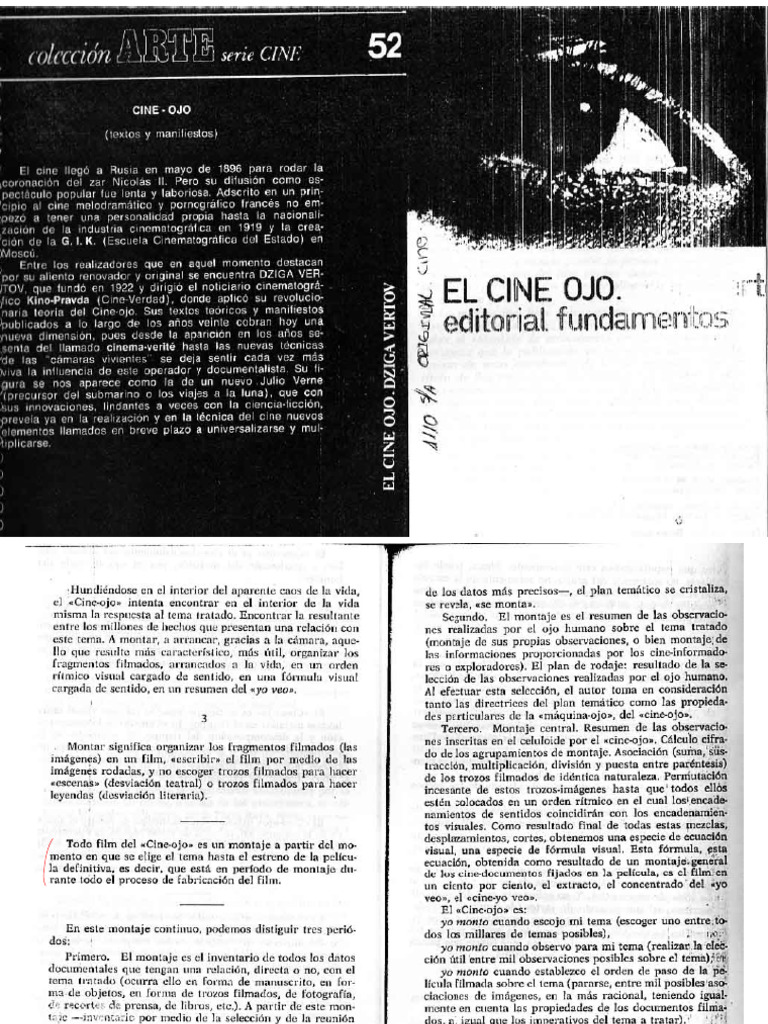 Dziga Vertov. Cine Ojo. Montar | PDF
