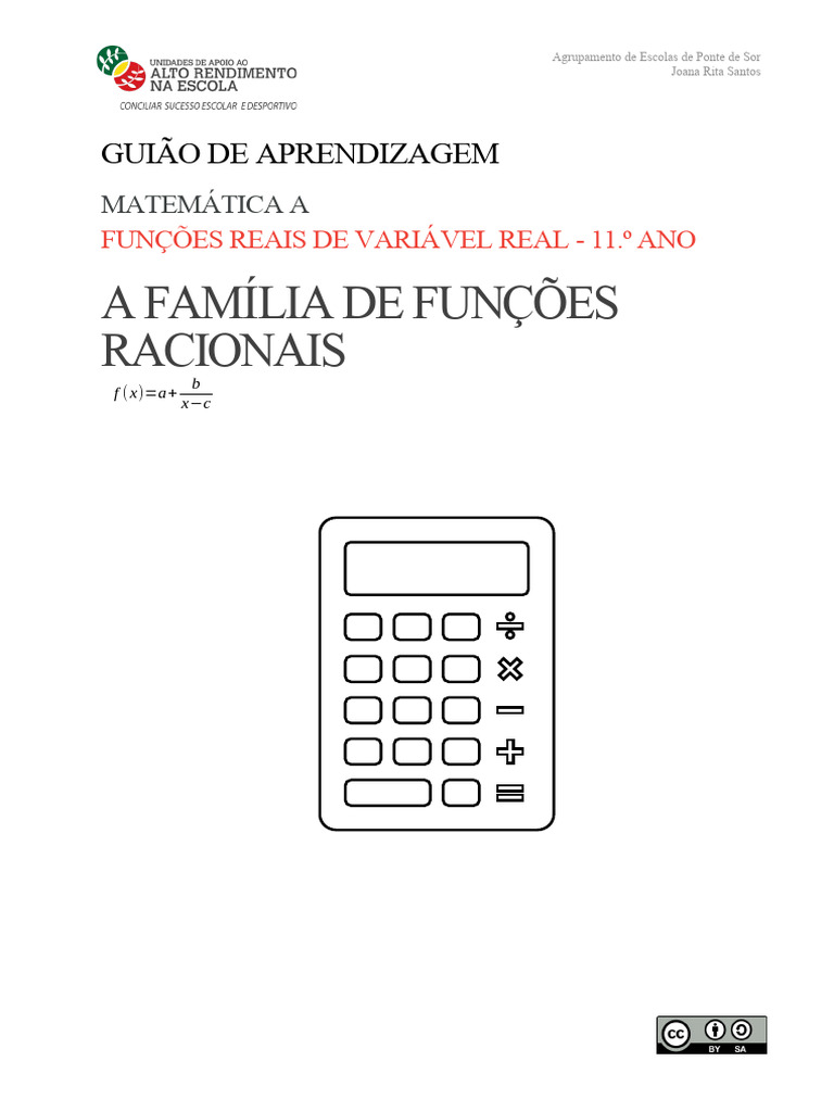 MAT - 11.ºano - FuncoesRacionais | PDF | Aprendizado | Número racional