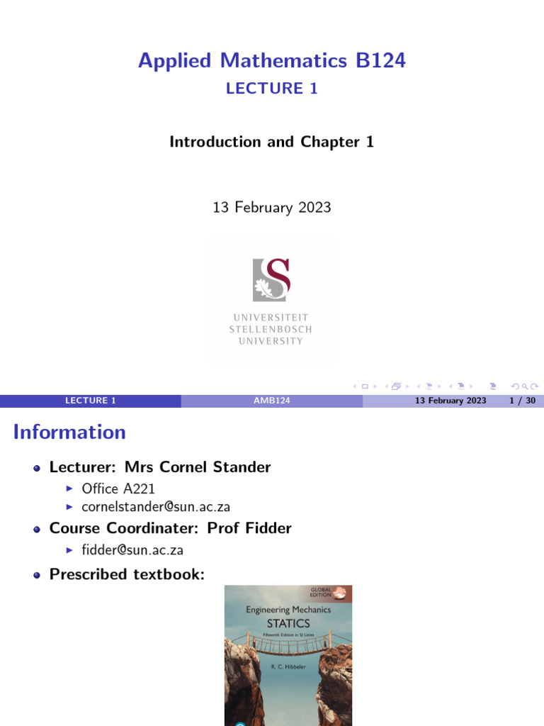 Lecture 1 Class | PDF