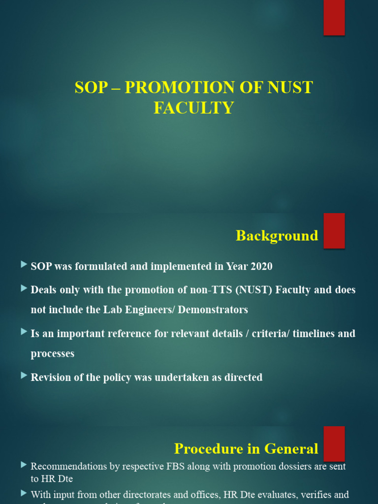 Nust - Sop | PDF