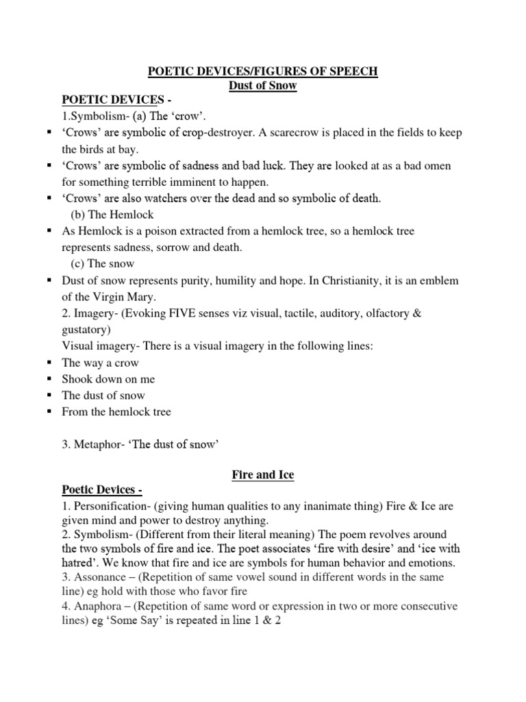 Poetic Devices | PDF
