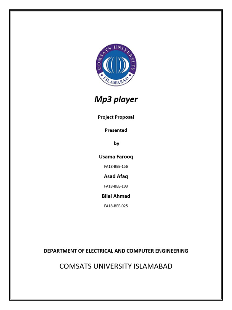 Mp3 Player | PDF | Loudspeaker | Electrical Components