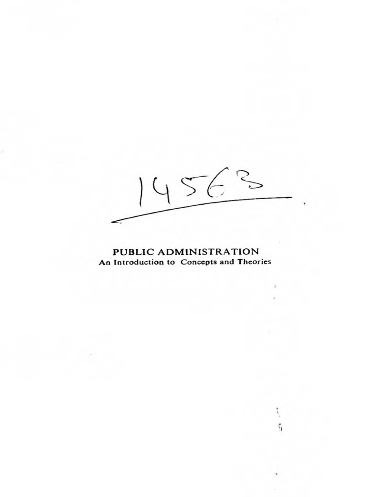 PubAd Rumki Basu | PDF | Public Administration | Science