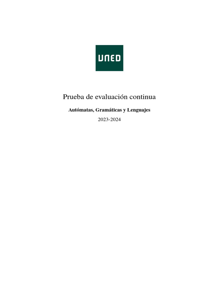 Prueba Eval Unica I | PDF | Informática