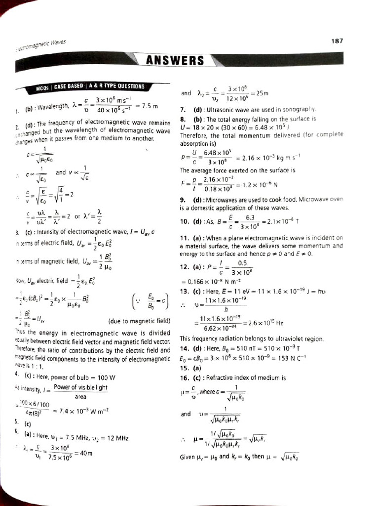 EMWAVES | Download Free PDF | Electromagnetic Radiation | Waves