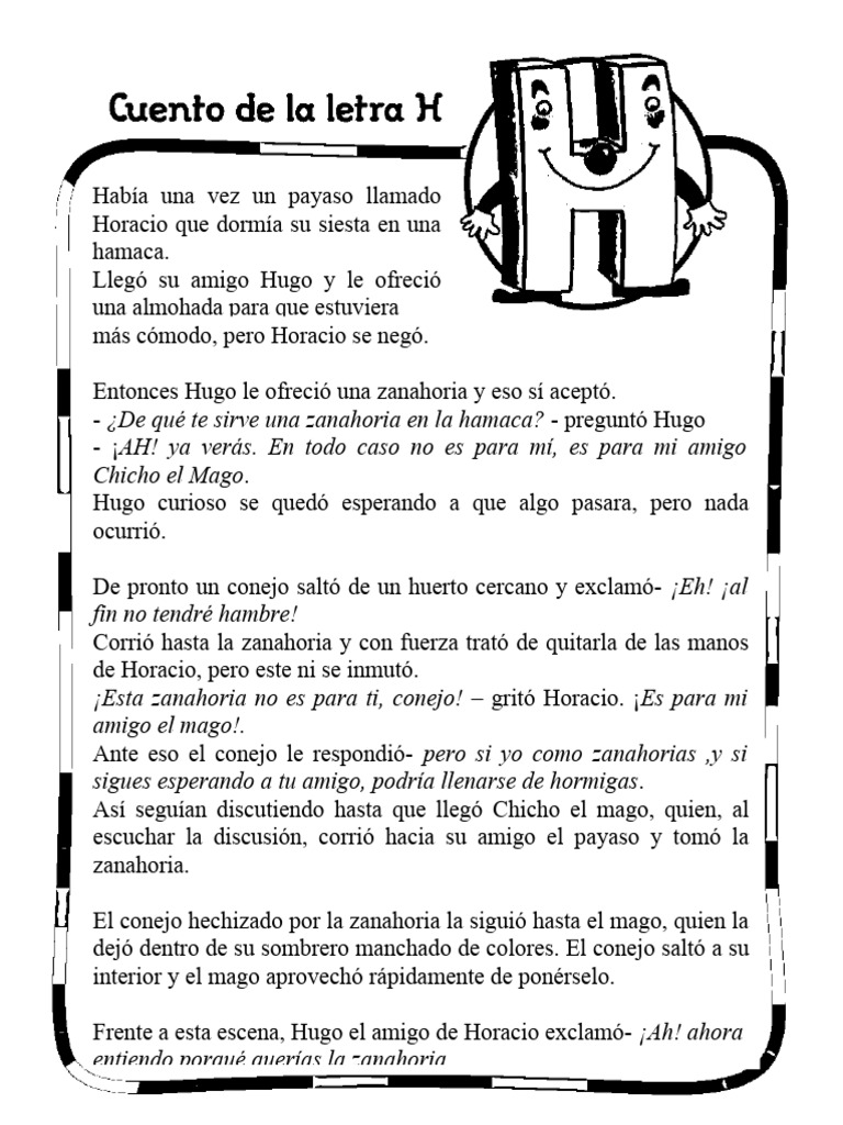 Un Cuento Con La H | PDF