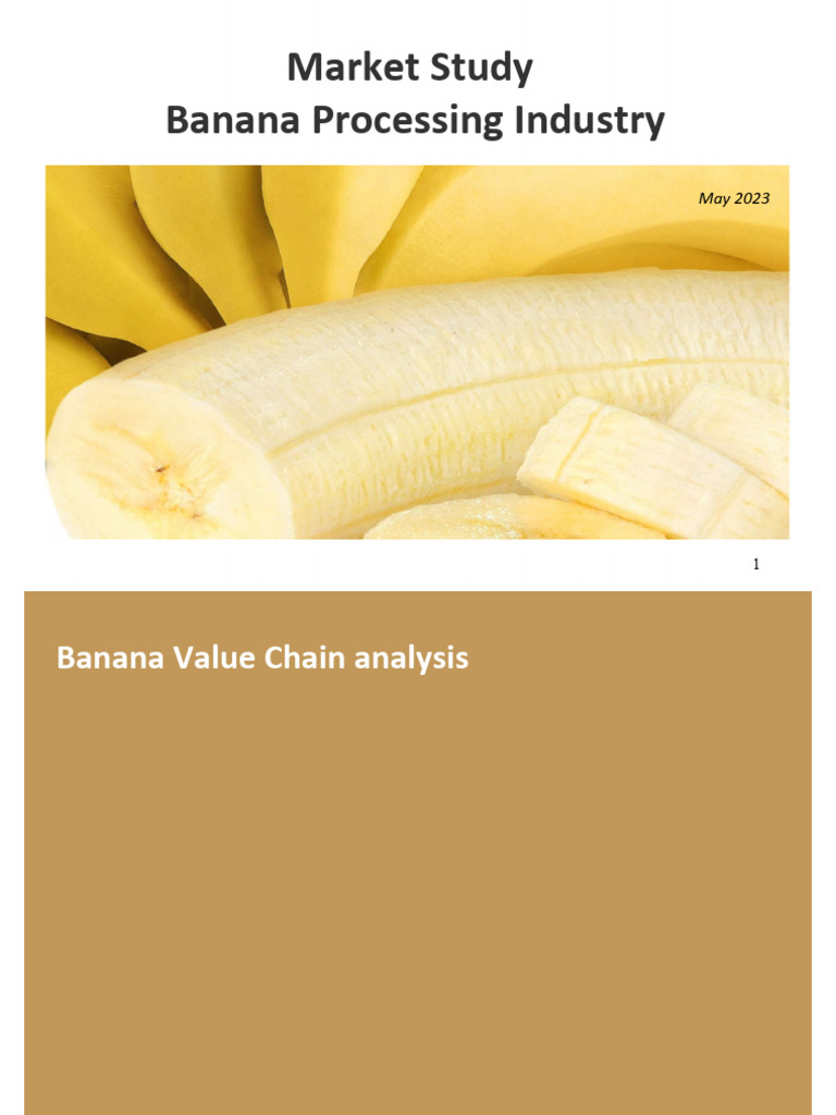 Banana Processing Industry Market Study | PDF | Science & Mathematics ...