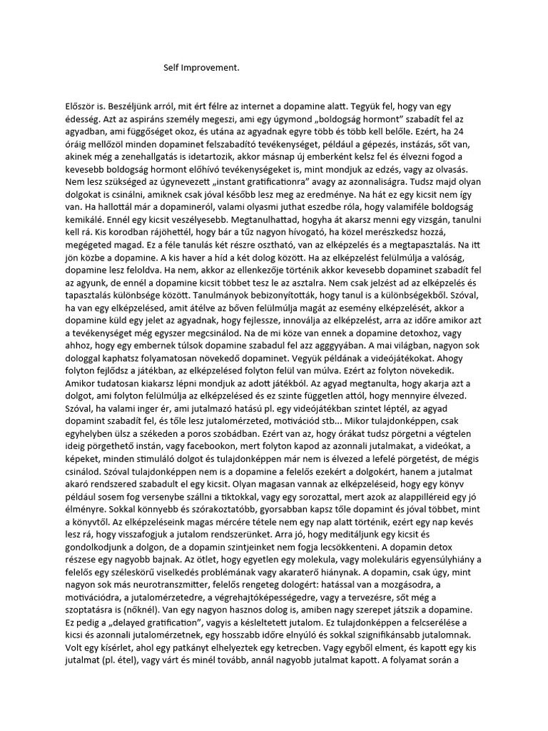 Self Improvement Pdf