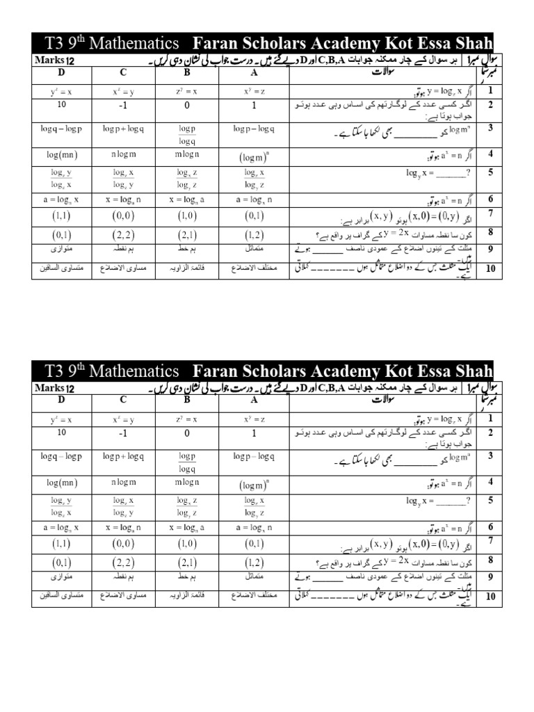 9th Class Chapter389and 3 Problems Pdf 2476