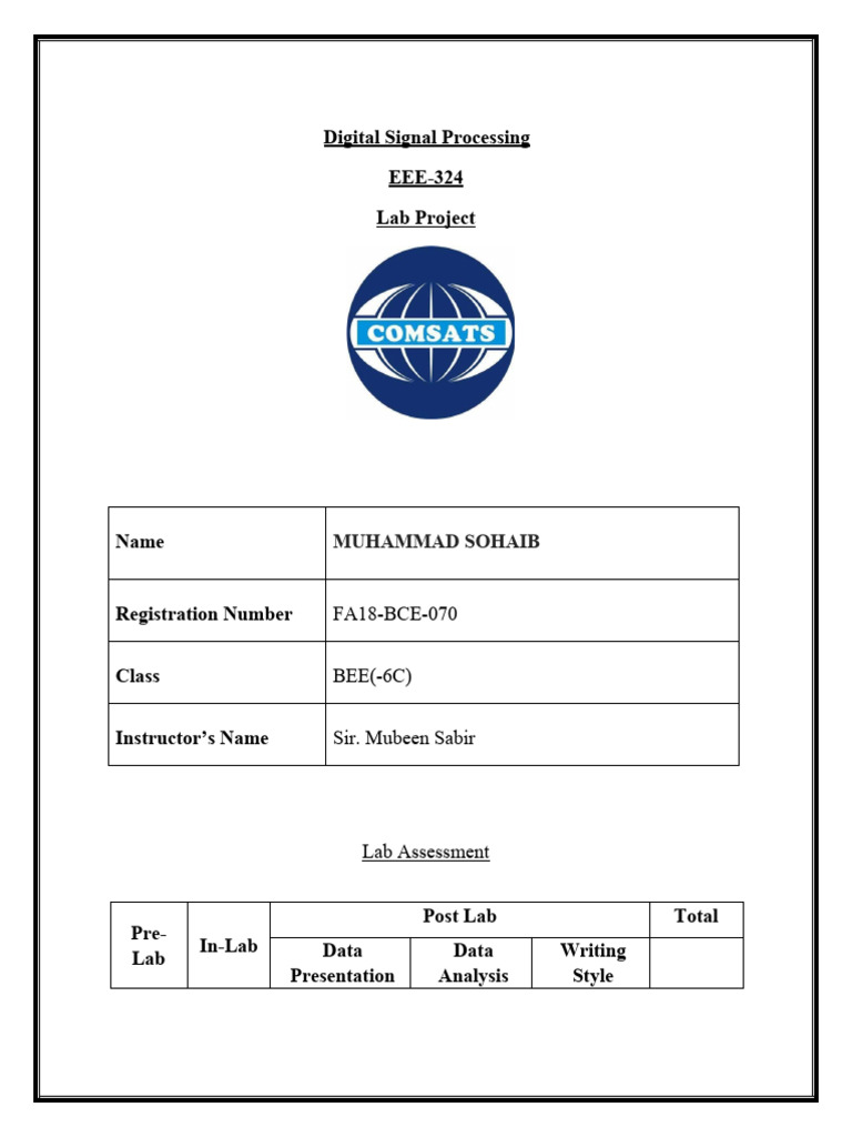 Cep Lab DSP | PDF | Algorithms | Computing