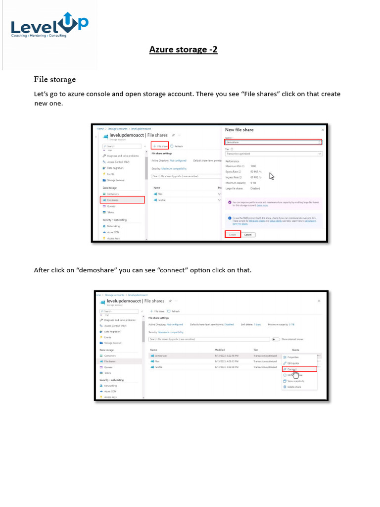 Azure Storage 2 | PDF | Computers | Technology & Engineering