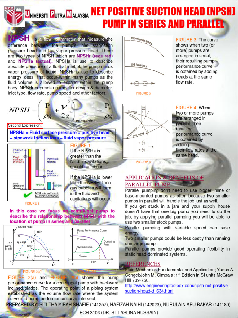 Idoc - Pub - Net Positive Suction Head NPSH Pump in Series and Parallel Chemical Engineering ...
