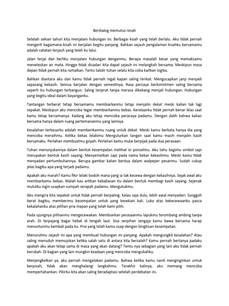 Berdialog Memutus Resah | PDF