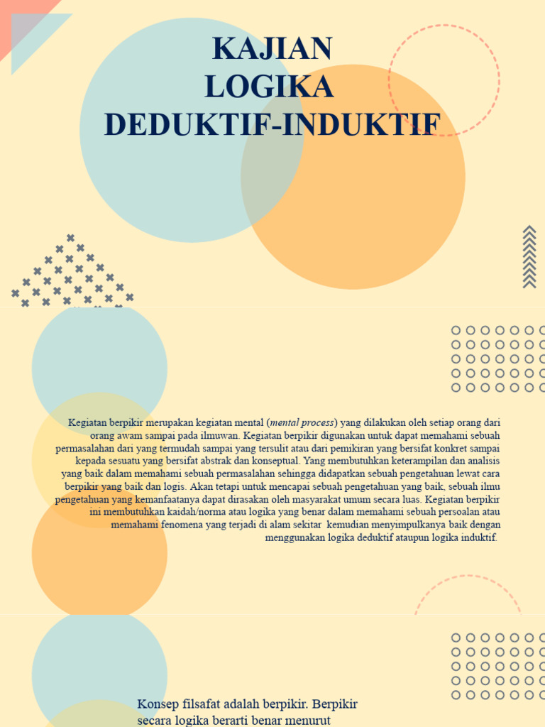 Kel.1 Logika Deduktif Dan Induktif-Rahmi Dan Yuki | PDF | Sains ...
