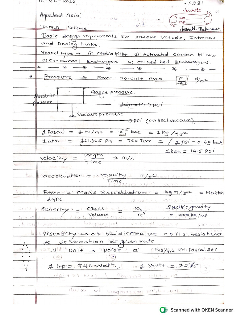 Process Design Notes | PDF