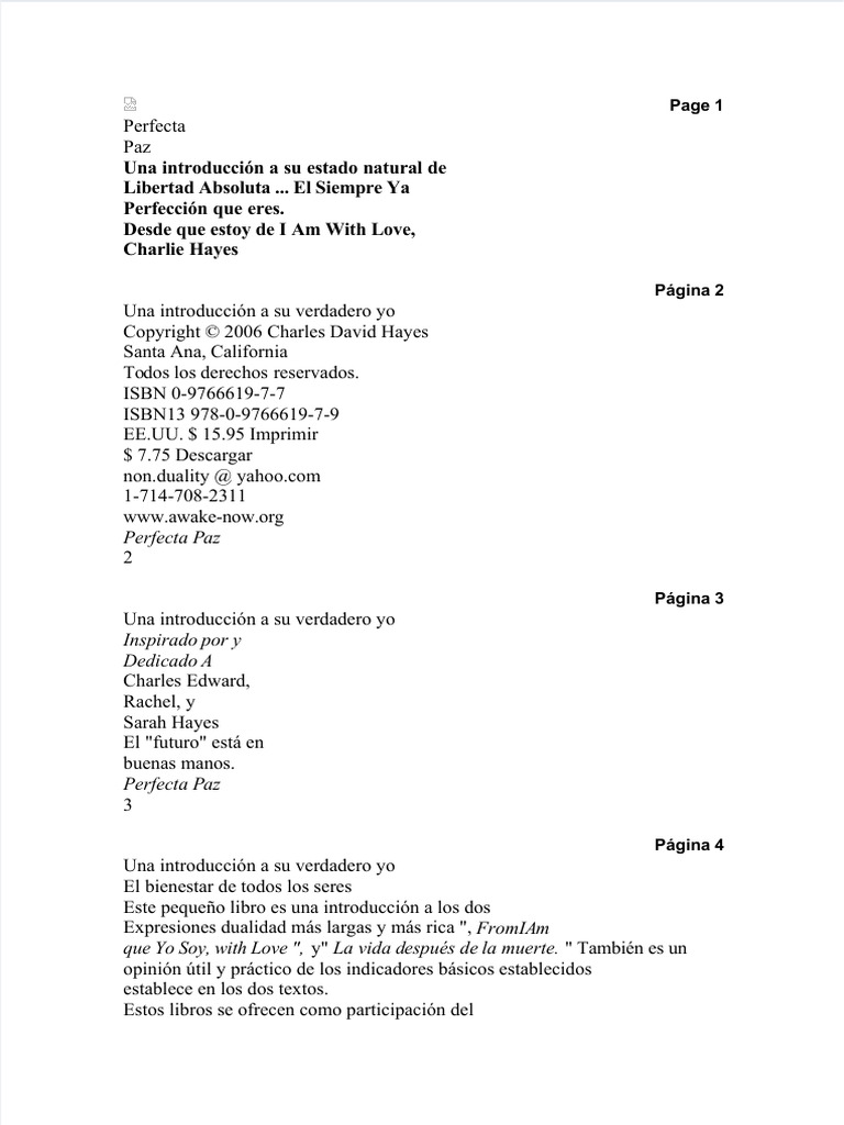 La Perfecta Paz Pdf