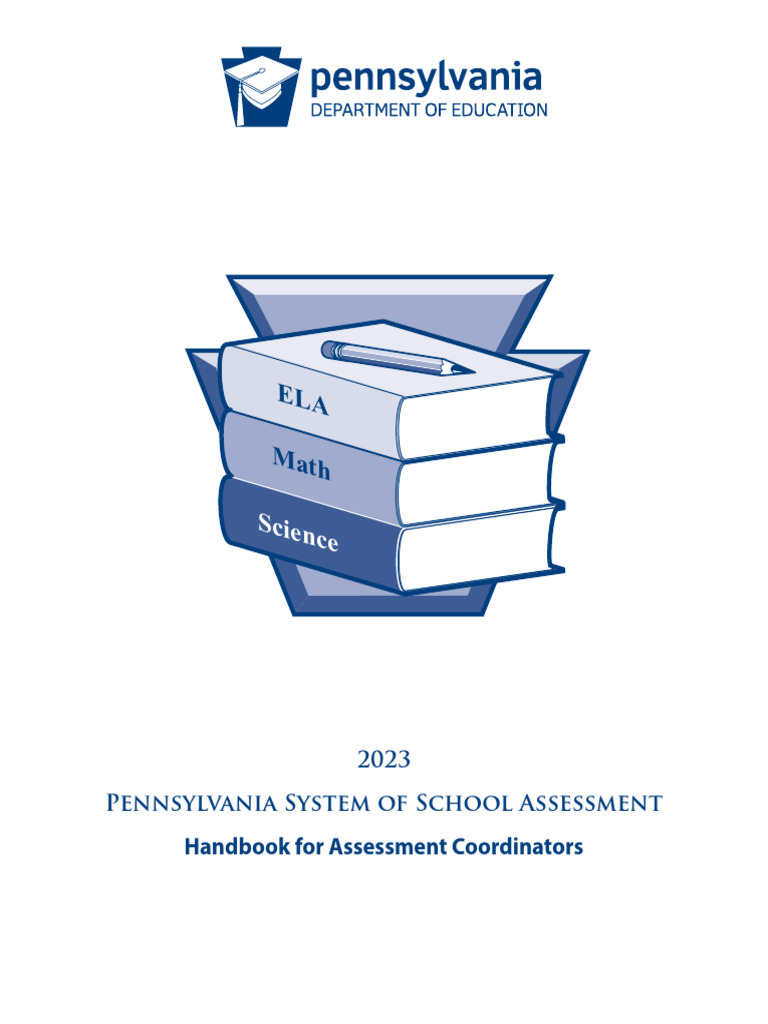 PSSA Handbook for Assessment Coordinators | PDF | Teachers