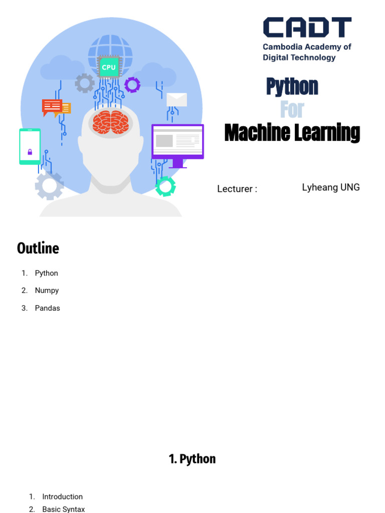 Python For Machine Learning | PDF